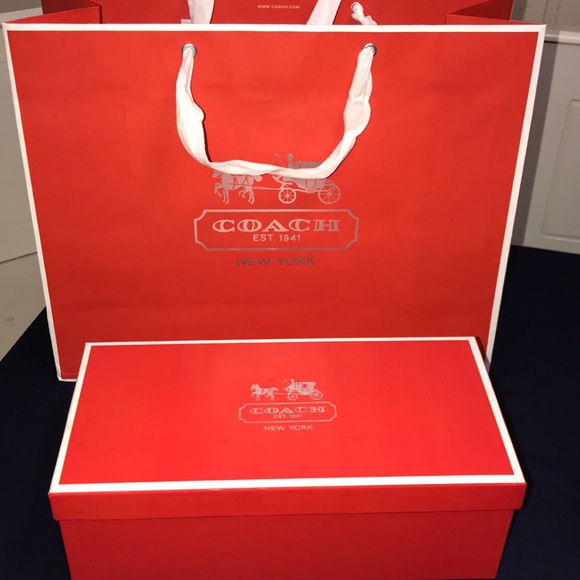 Coach | Shoes | Coach Box And Shopping Bag | Poshmark